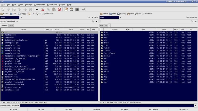 GNOME Commander - "two-pane" graphical file manager - LinuxLinks