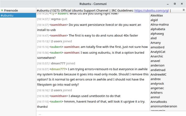 Communi - simple Qt-based IRC client - LinuxLinks