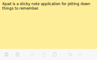 Xpad - sticky note application for jotting down things to remember ...