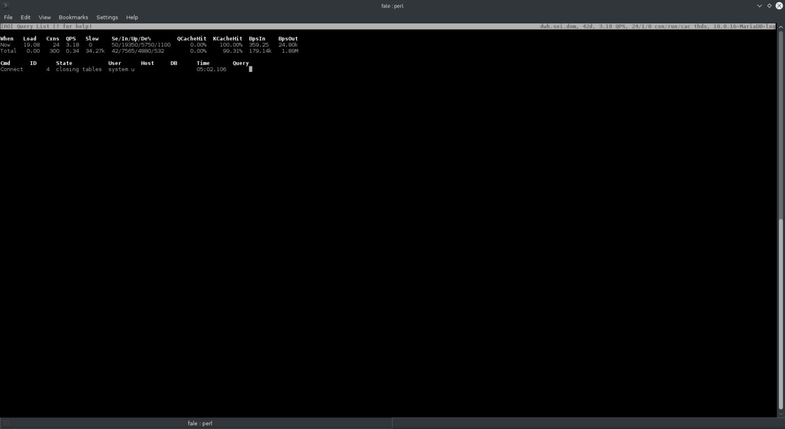 innotop - real-time, advanced investigation tool for MySQL - LinuxLinks