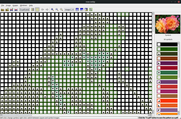 Linux at Home: Cross-stitching with Linux - LinuxLinks