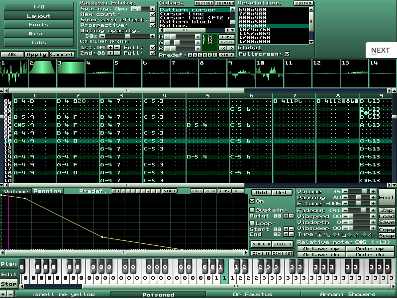 MilkyTracker - FT2 compatible music tracker - LinuxLinks