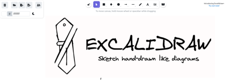 Excalidraw - virtual whiteboard for sketching hand-drawn like diagrams - LinuxLinks