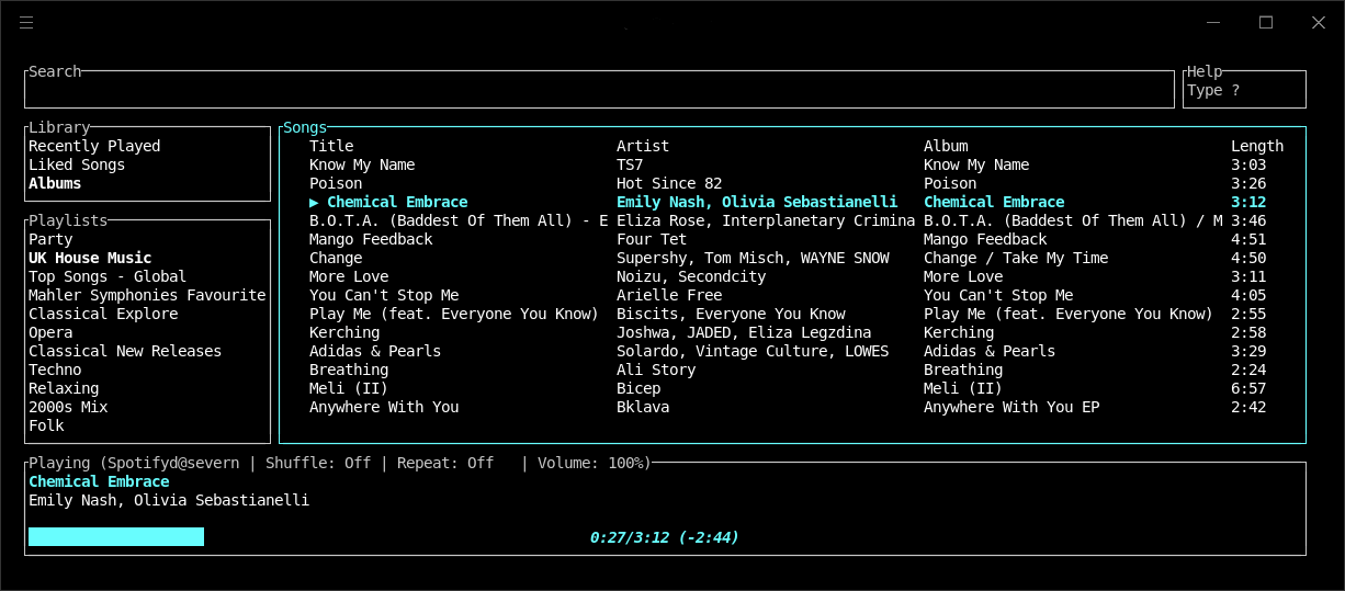 Spotify TUI - Spotify client for the terminal - Page 2 of 4 - LinuxLinks