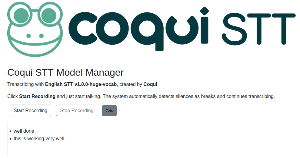 Machine Learning in Linux: Coqui STT - deep-learning toolkit for ... Machine Learning in Linux: Coqui STT - deep-learning toolkit for ...