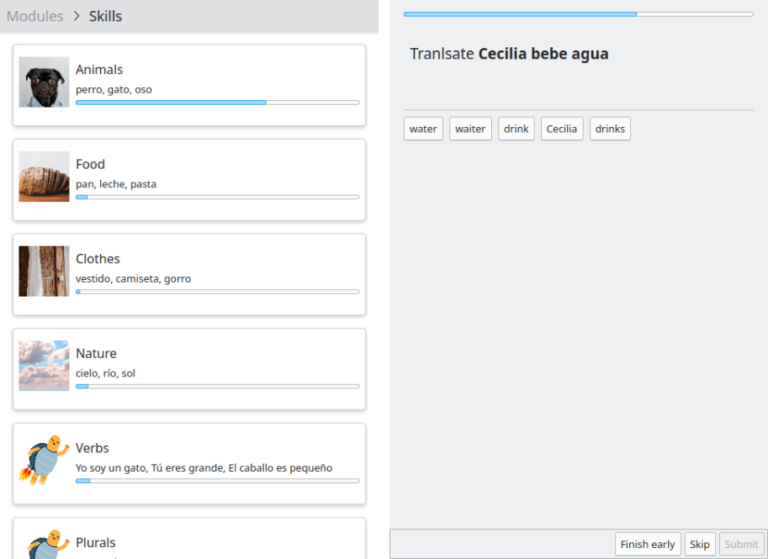 Glossaico - language learning application based on LibreLingo - LinuxLinks