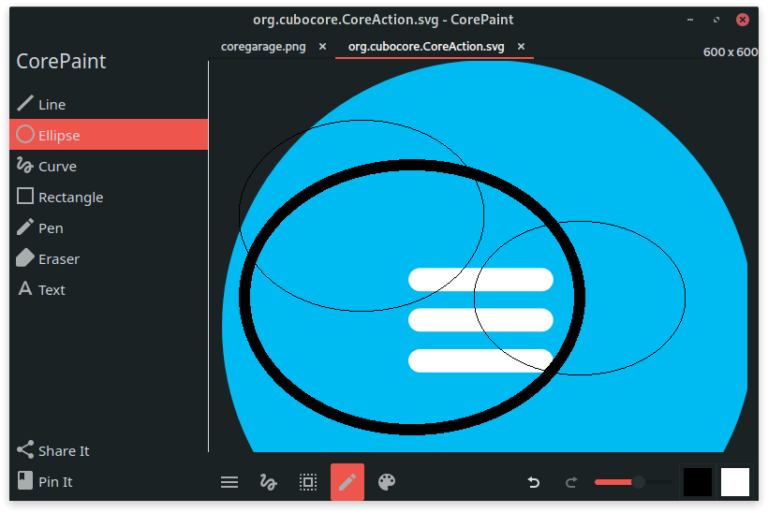 CorePaint - paint app for C Suite - LinuxLinks
