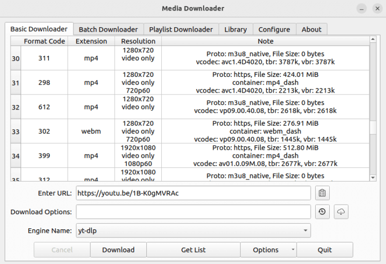Media Downloader - frontend to multiple CLI-based tools - Page 2 of 4 - LinuxLinks