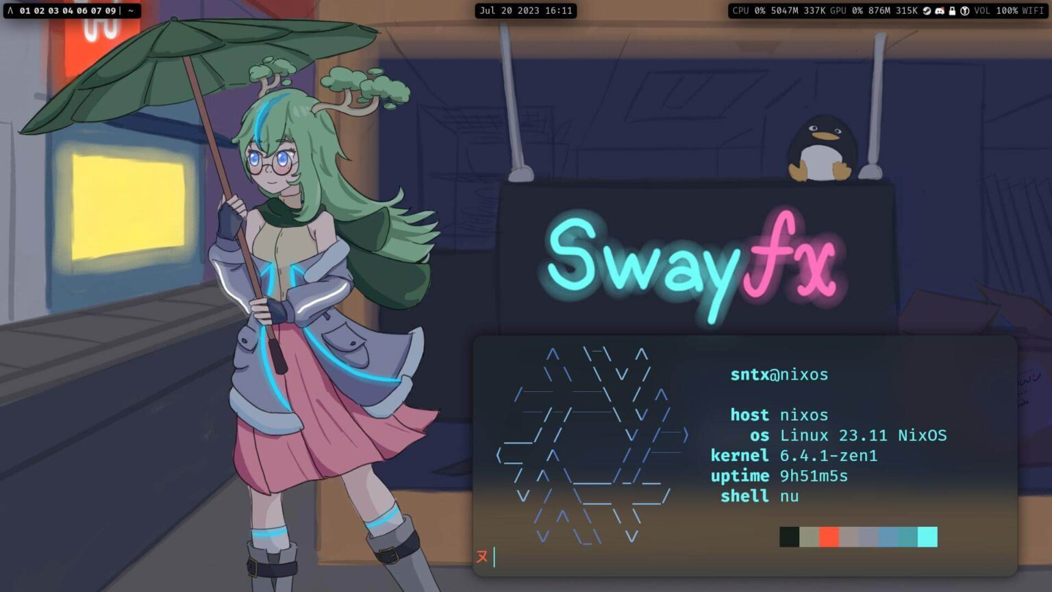 SwayFX - Sway with eye candy - LinuxLinks