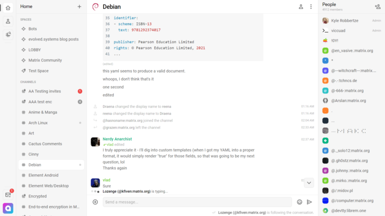 Cinny Matrix Client Focusing Primarily On A Simple Elegant And