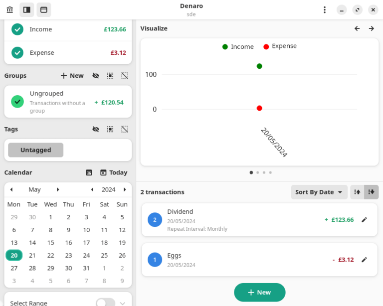 Denaro - manage your personal finances - LinuxLinks