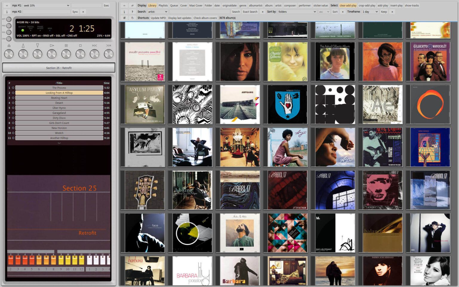 Retrotube - web-based MPD client - LinuxLinks