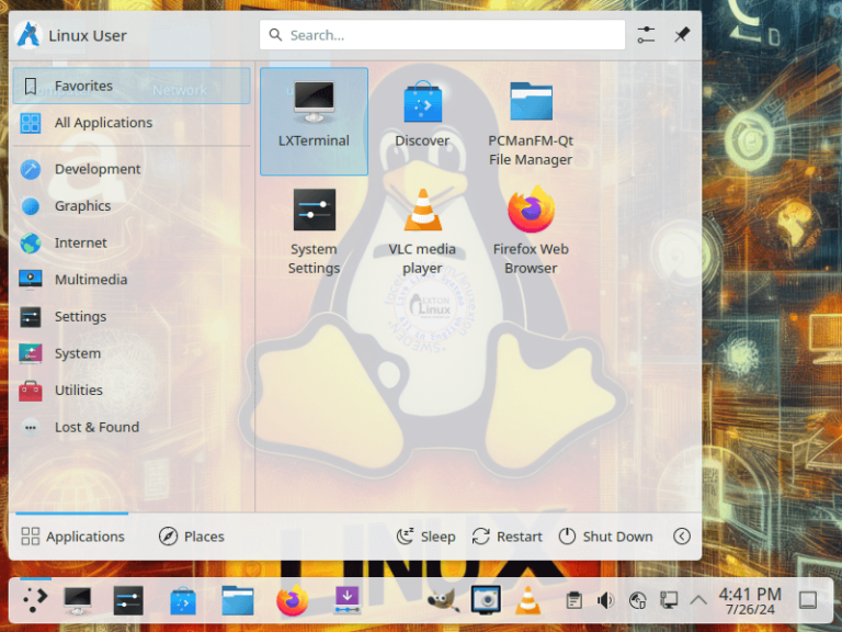 ArchEX Linux live system - LinuxLinks