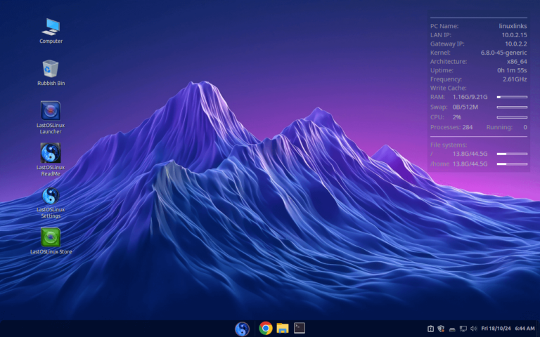 LastOSLinux - Linux for Windows users - LinuxLinks
