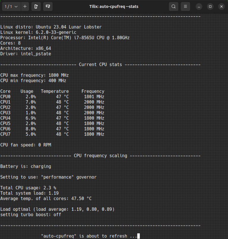 auto-cpufreq - automatic CPU speed and power optimizer - LinuxLinks