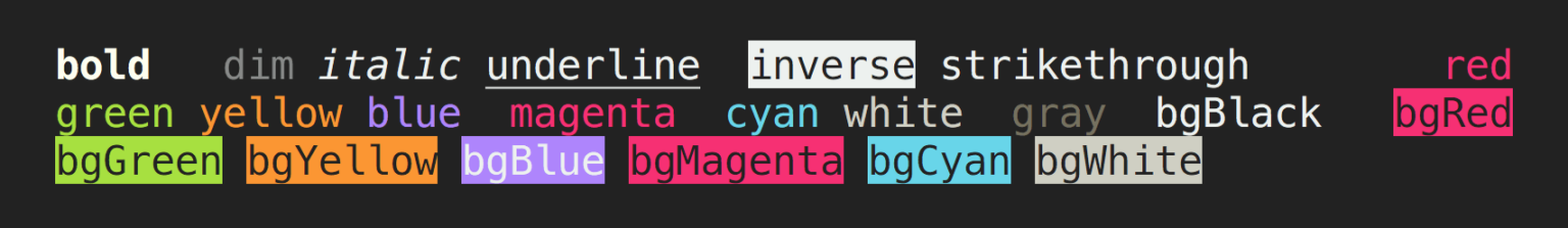 ansi-colors - add ANSI colors to terminal text - LinuxLinks