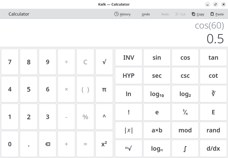 Kalk - convergent calculator - LinuxLinks