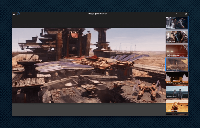 Rage - simple video and audio player - LinuxLinks
