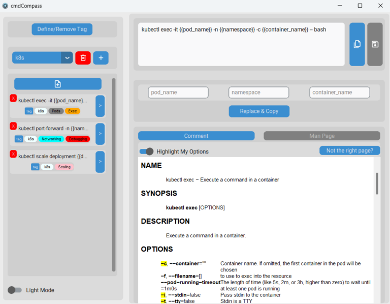 CmdCompass - collect, learn, recall terminal commands - LinuxLinks