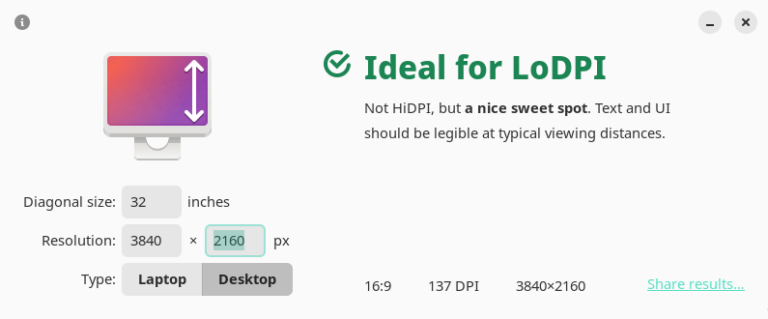Dippi - calculate display info like DPI and aspect ratio - LinuxLinks