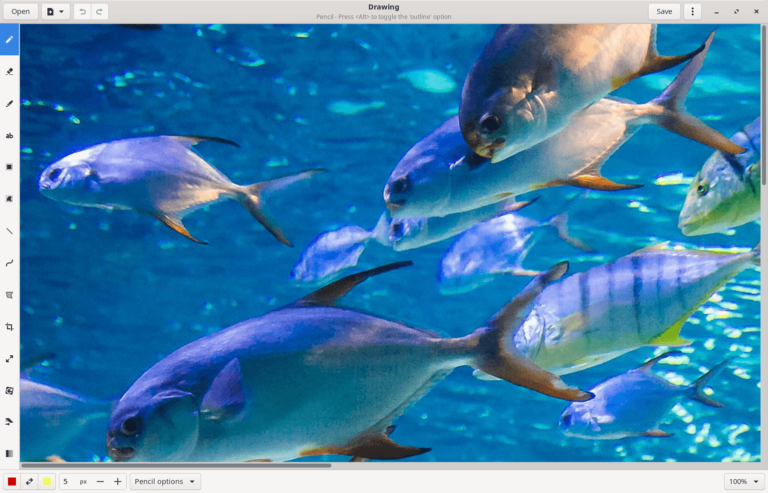 Drawing - simple image editor - LinuxLinks