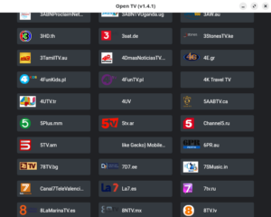 Open TV - simple IPTV app - LinuxLinks