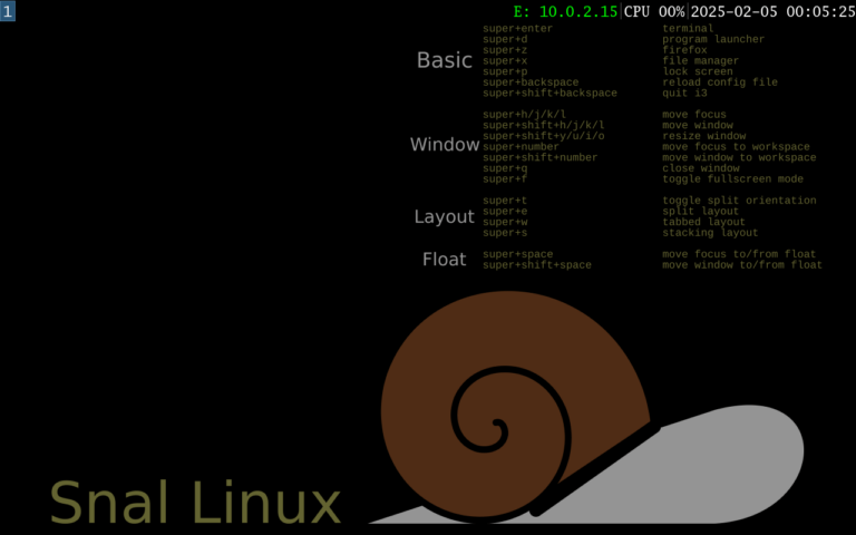 Snal Linux - Arch based live distribution - LinuxLinks