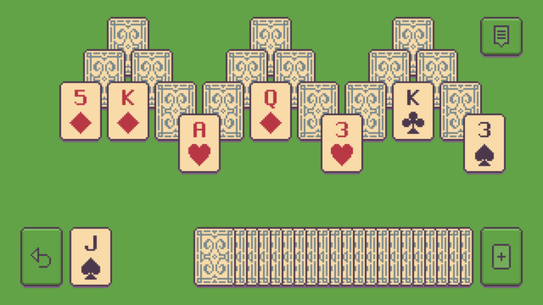 TriPeaks - solitaire game - LinuxLinks