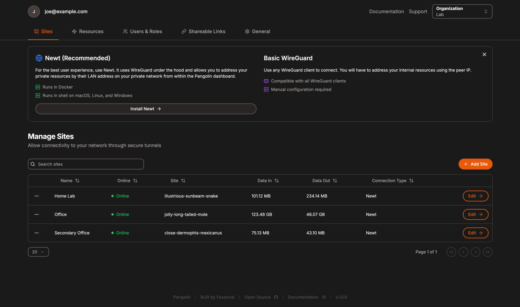Pangolin Tunneled Mesh Reverse Proxy Server With Access Control Linuxlinks