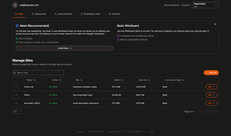 Pangolin - tunneled mesh reverse proxy server with access control ...