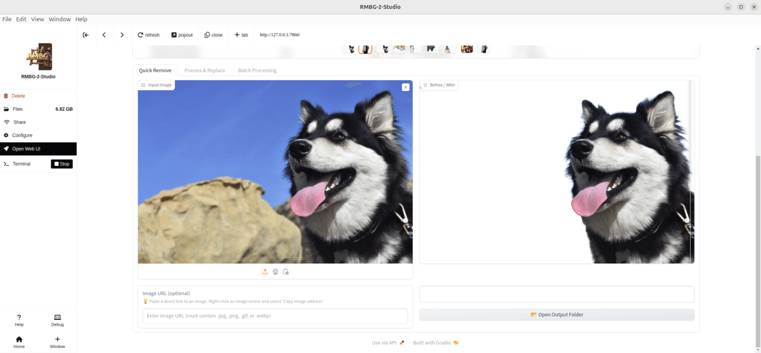 Machine Learning in Linux: RMBG-2-Studio - LinuxLinks