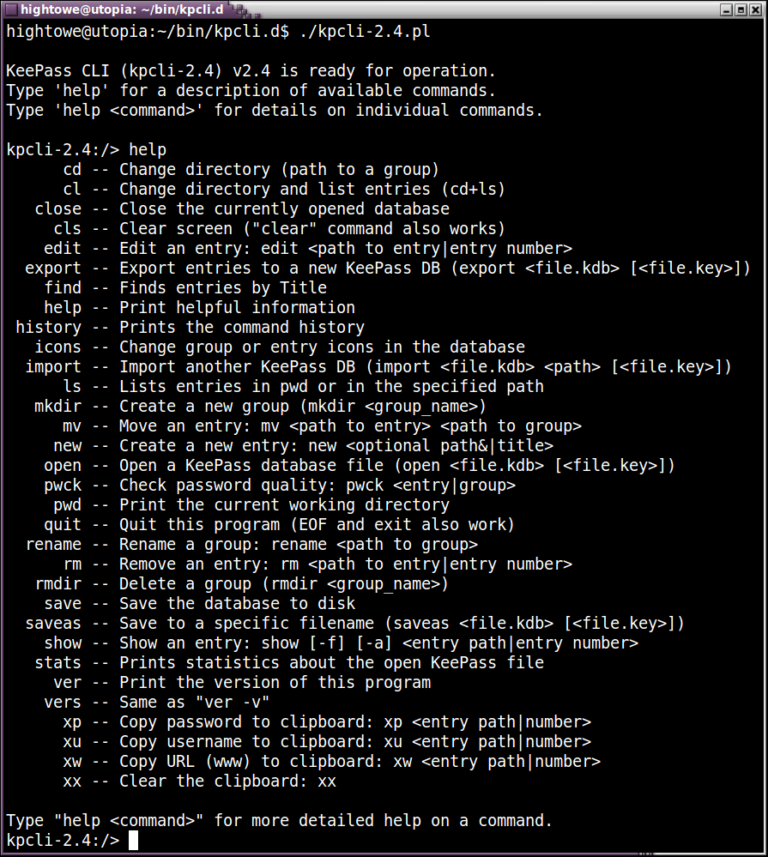 Kpcli Is A Command Line Interface To Keepass Database Files Linuxlinks