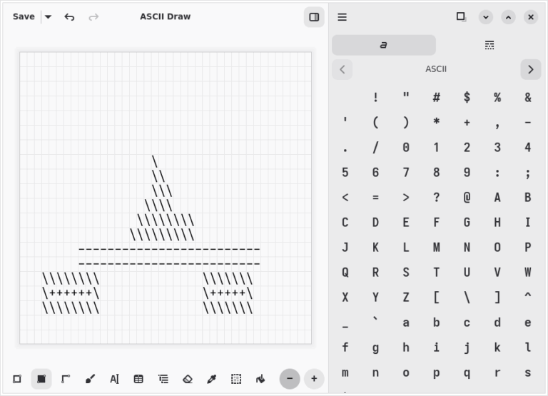 ASCII Draw lets you sketch anything using characters - LinuxLinks