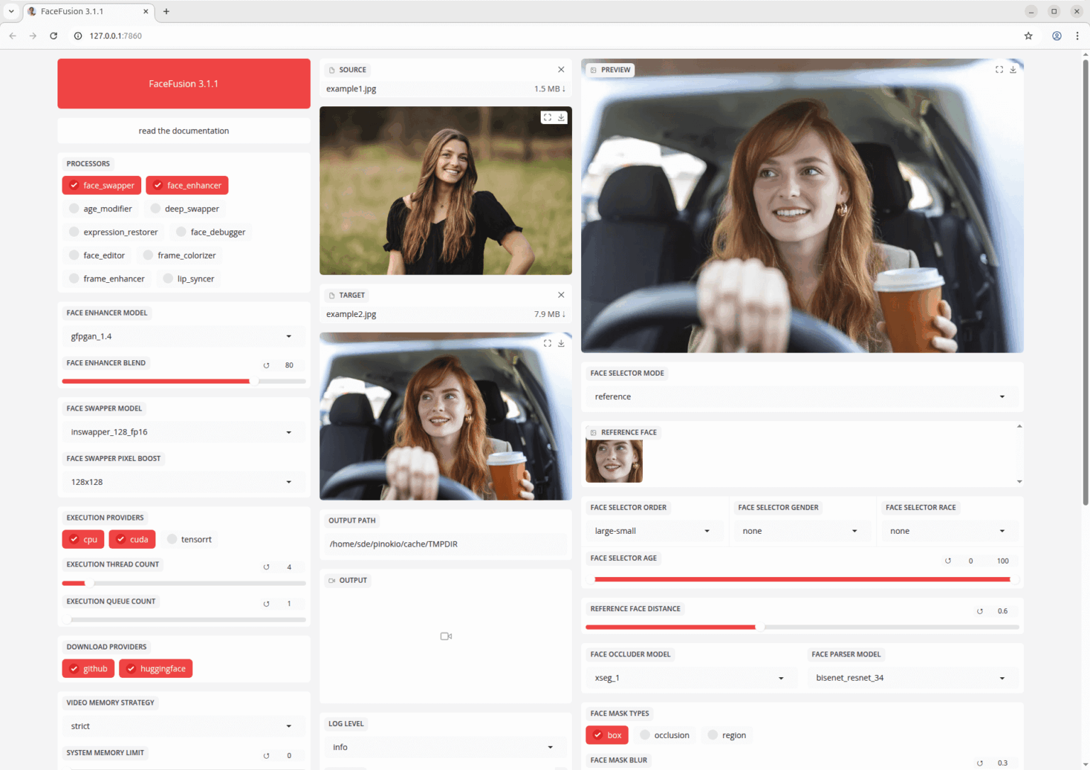Machine Learning in Linux: FaceFusion - face manipulation tool - LinuxLinks
