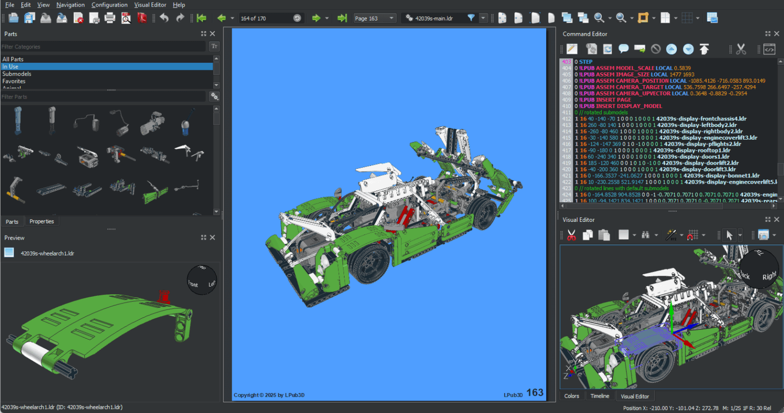 LPub3D is an LDraw editor for LEGO style digital building instructions ...