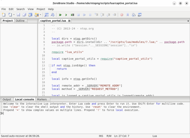 ZeroBrane Studio - lightweight Lua-based IDE for Lua - LinuxLinks