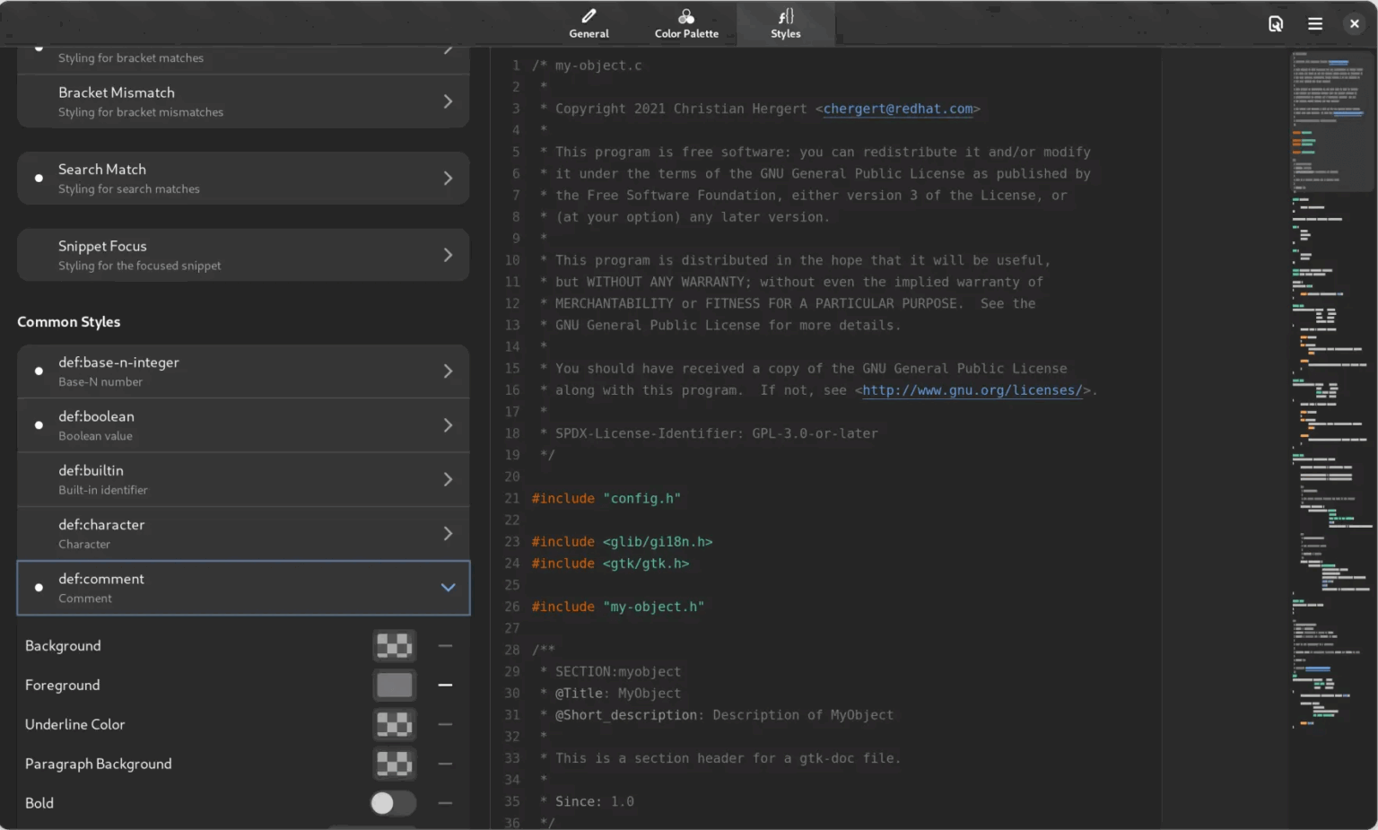 Schemes - create syntax highlighting schemes - LinuxLinks