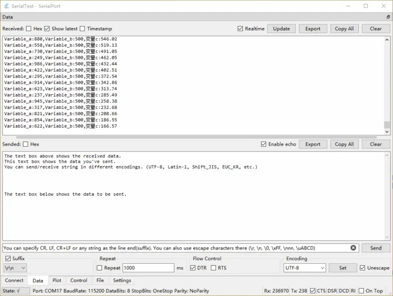 SerialTest - test tool for serial port, Bluetooth, TCP and UDP - LinuxLinks