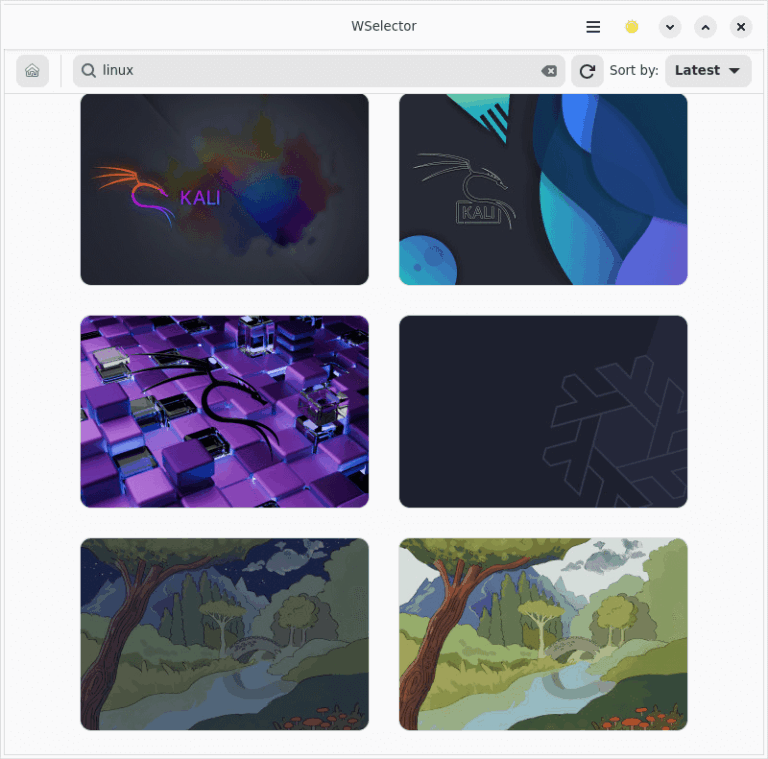 Linux Candy: WSelector - wallpaper selector manager - LinuxLinks