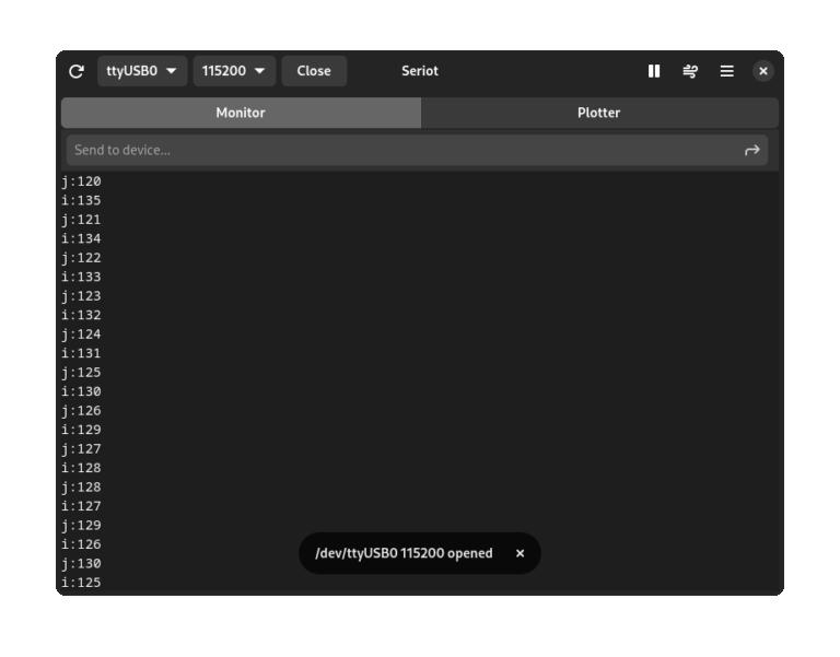 Seriot - serial monitor and serial plotter - LinuxLinks