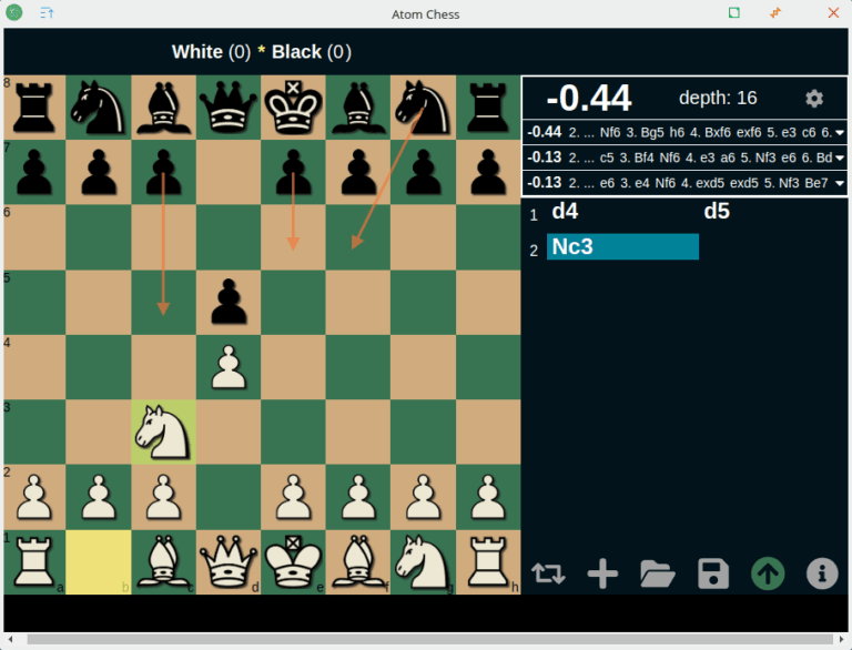 Atom Chess - chess engine built using Stockfish and Electron - LinuxLinks