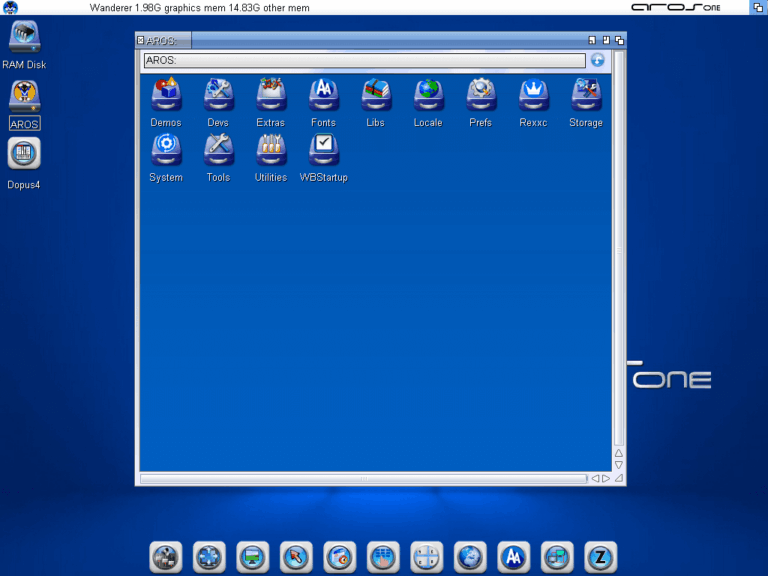 AROS One - AmigaOS compatible Linux distribution - LinuxLinks