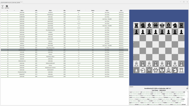 ChessMD - lightweight PGN database viewer and analysis tool - LinuxLinks