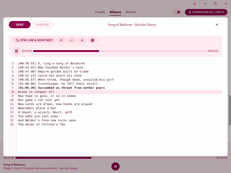 LRCGET - download synced LRC lyrics - LinuxLinks