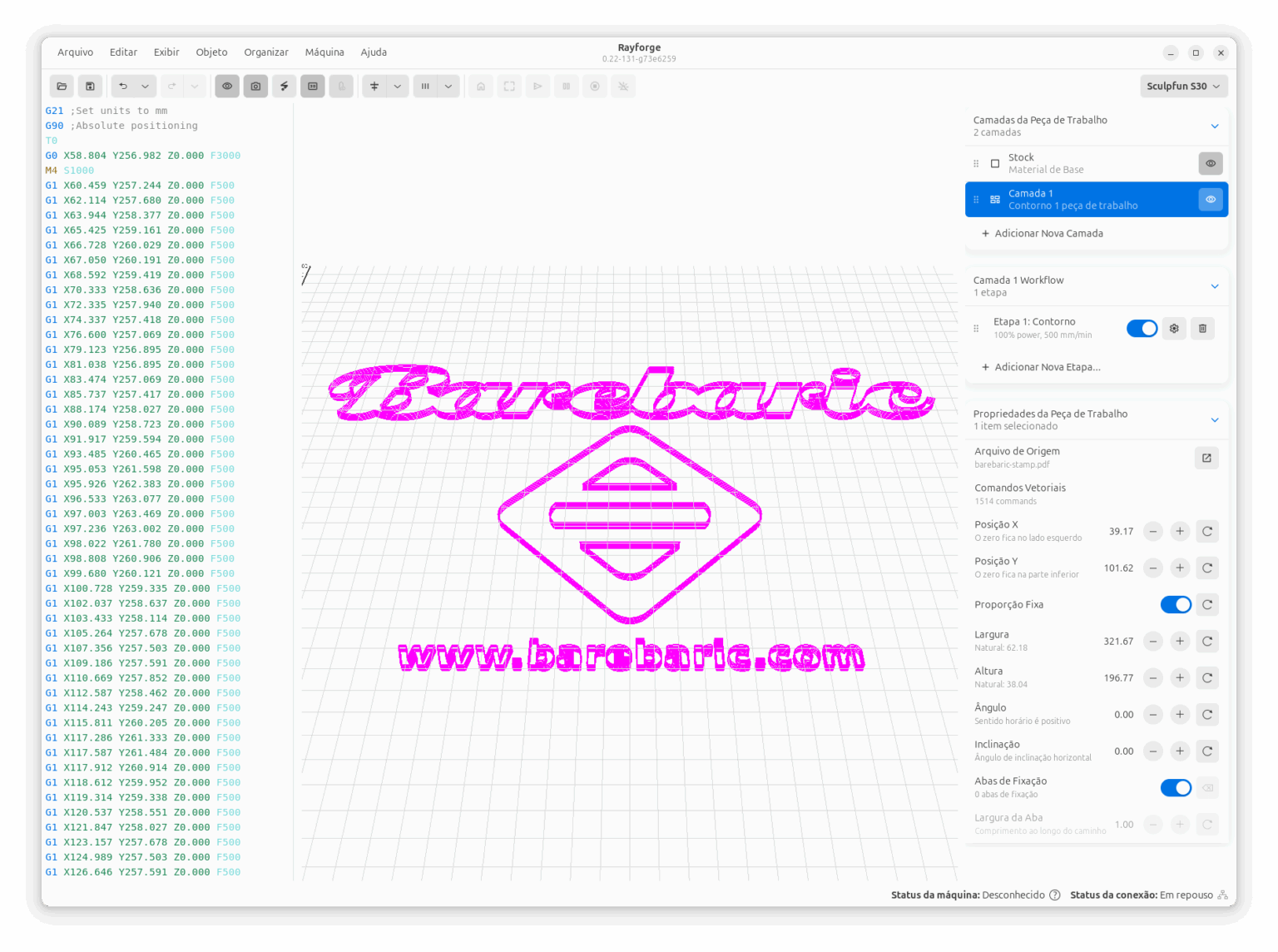 Rayforge - laser cutters and engravers tool - LinuxLinks