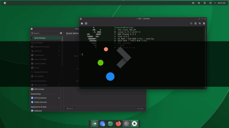 TeaLinuxOS - Linux distribution based on Arch - LinuxLinks