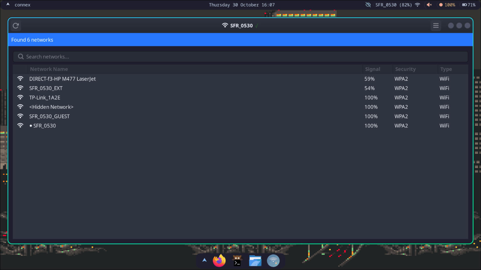 connex - modern Wi-Fi manager - LinuxLinks
