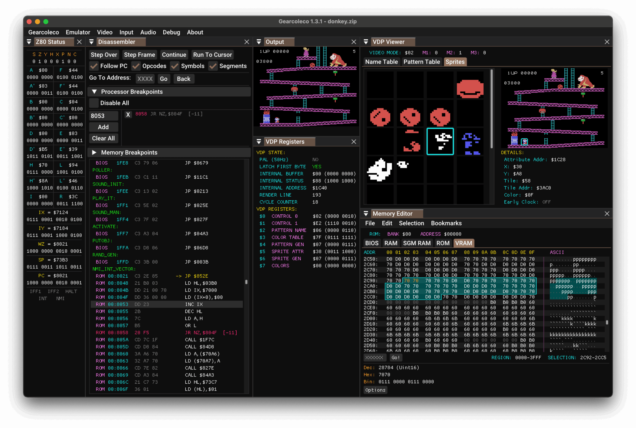 Gearcoleco - cross-platform ColecoVision emulator - LinuxLinks