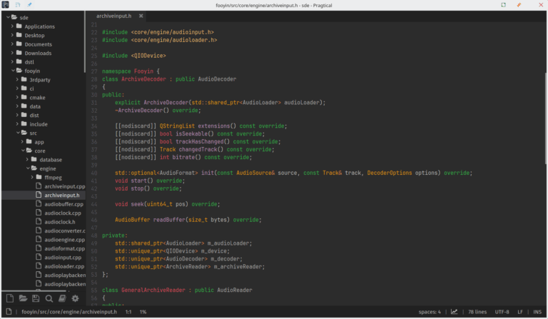 Pragtical - practical and pragmatic code editor - LinuxLinks