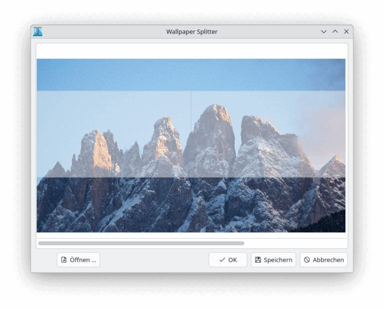 Wallpaper Splitter - apply a single image - LinuxLinks
